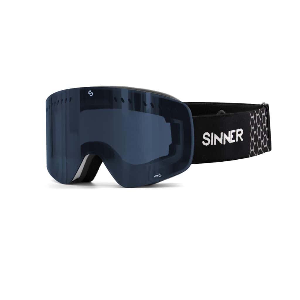 Sinner frameless ski goggles. Double & mirror lens. Pine - Ski 3 Up